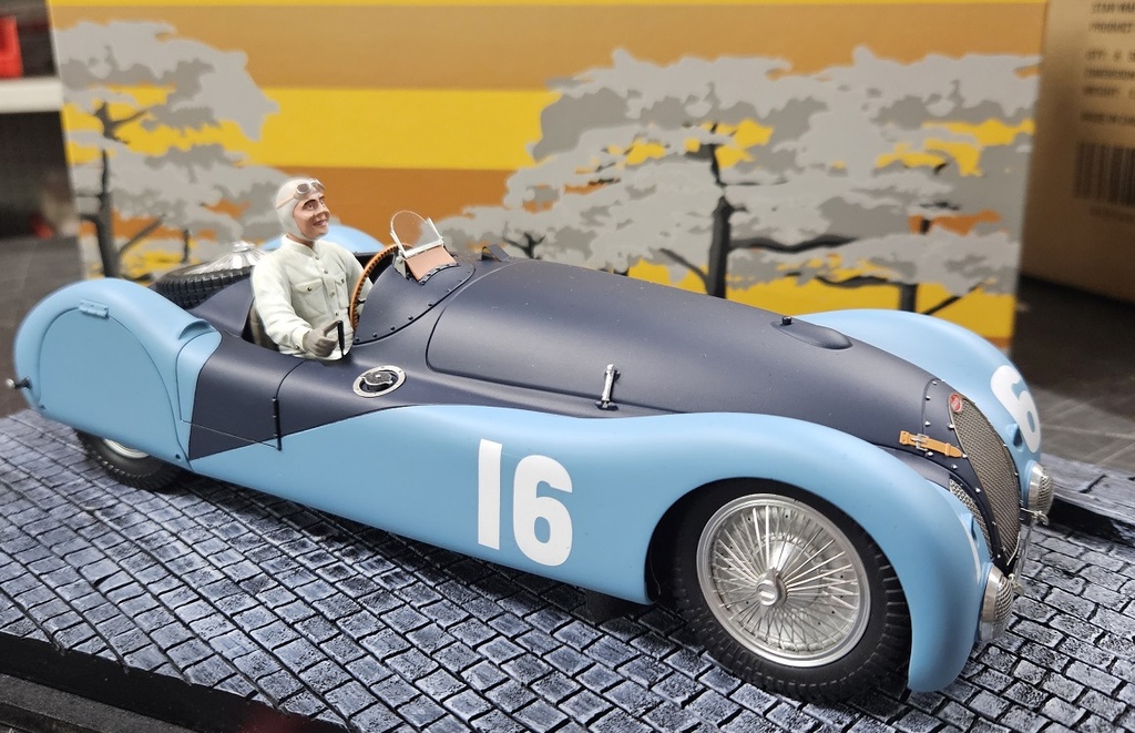 Le Mans Miniatures : Bugatti T57S 45 Grand Prix ACF Monthléry 1937 #16 ...